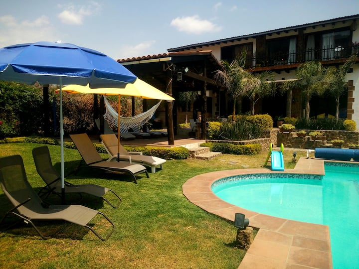 Villa Campestre Con Alberca Climatizada Hasta 15 P - Malinalco