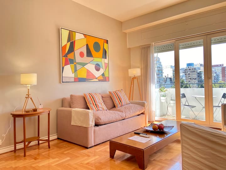Sunny Balcony With Skyline Botanical Garden Views - Buenos Aires