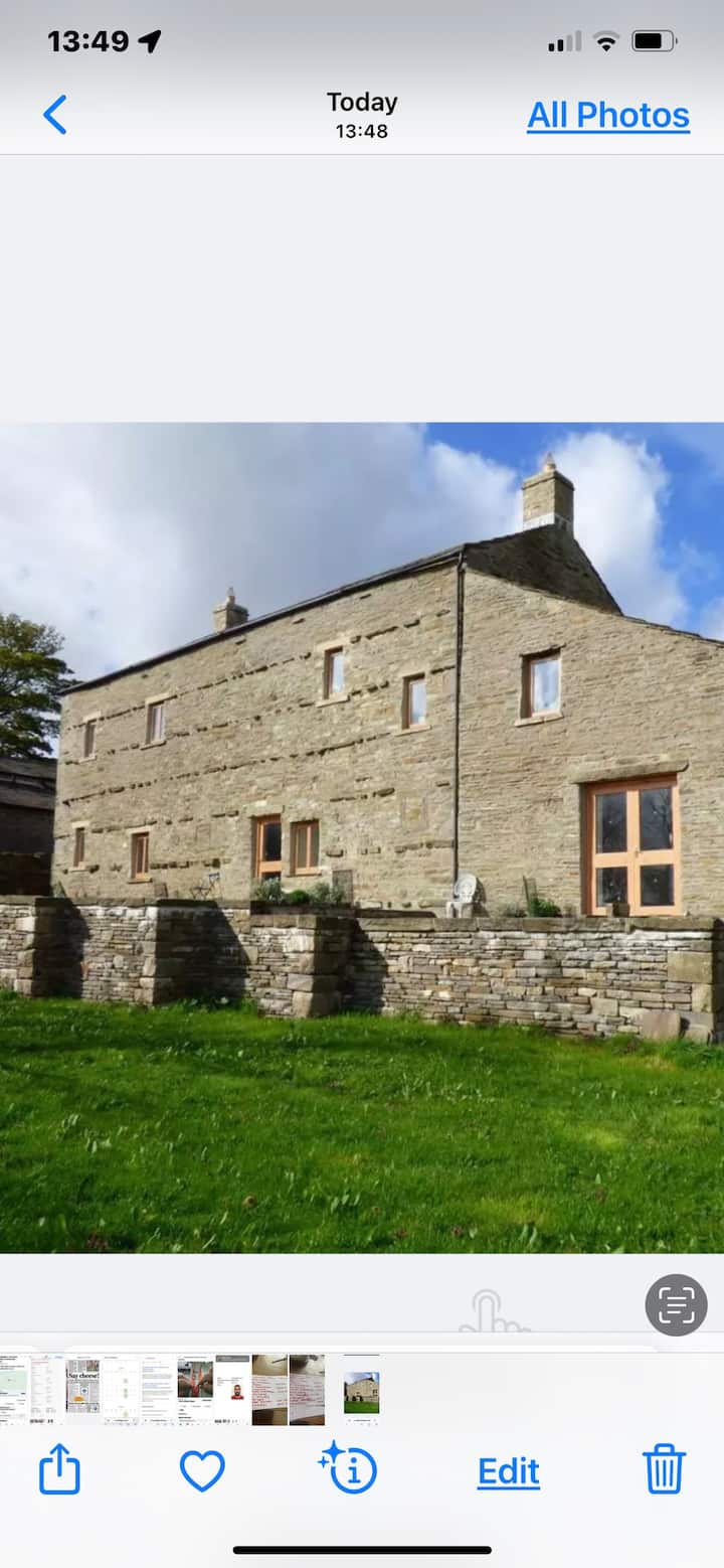 Hillary Hall Barn .Detatched House Stunning Views - Hawes