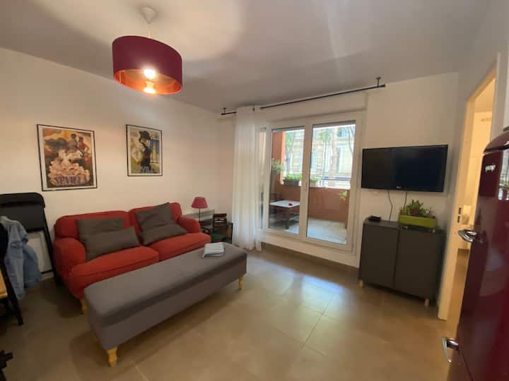 T2 3* Box Privé +Terrasse Longchamps/cinq Avenues - Musée des Beaux-Arts de Marseille