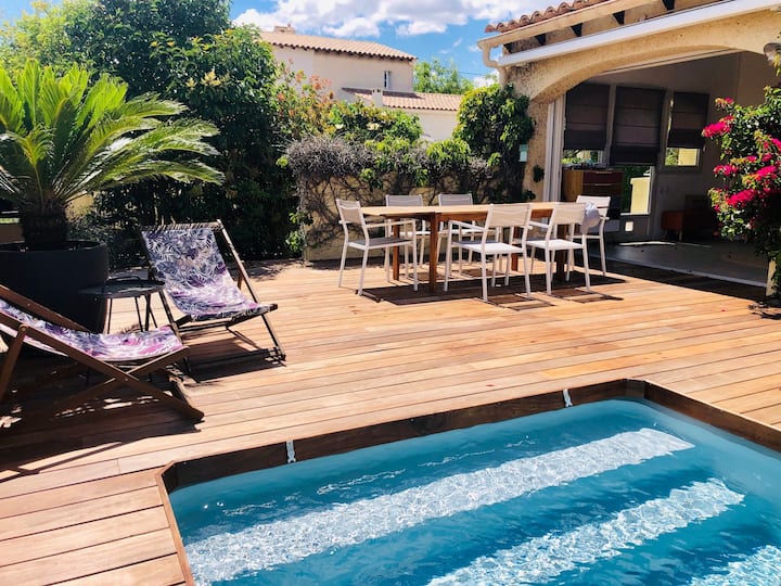 Agréable Villa Avec Piscine, Idéale Famille - Montpellier