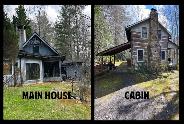 Potter's Place Property - House & Cabin! - Black Mountain, NC