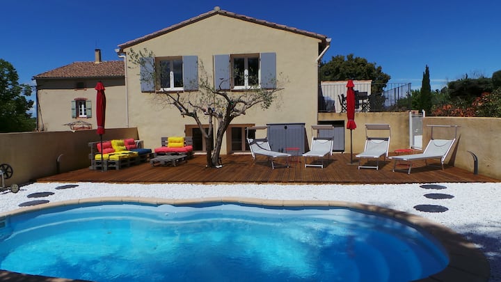Jolie Maison Avec Jardin Et Piscine Privée - Beaumes-de-Venise