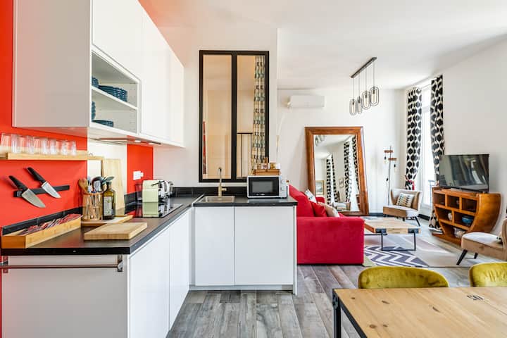 Vue Vieux-port Atypique, Calme Et Clim, T2 Chic - Marseille