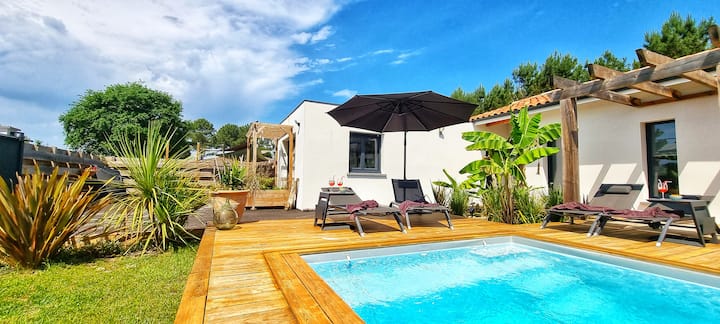 Guest House Des Ortolans - Pool, Design & Confort! - Saint-Girons Plage