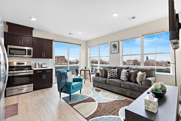 2br/1ba Loft/ Rooftop Ter/amazing View/pkg Incl - ニューアーク, NJ