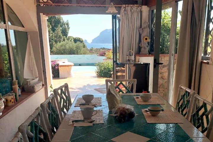Villa Acosta Corallina,terrazza Con Vista Tavolara - Olbia