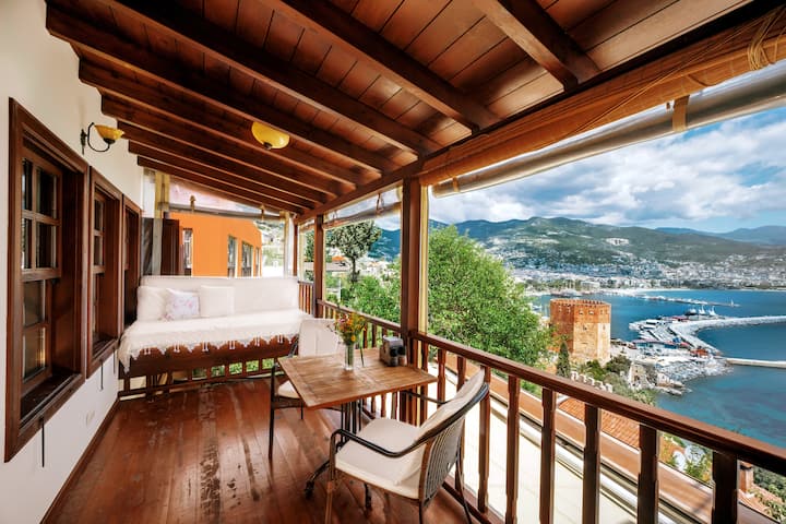 Honeymoon Suite With Panoramic Sea View Terrace - Alanya