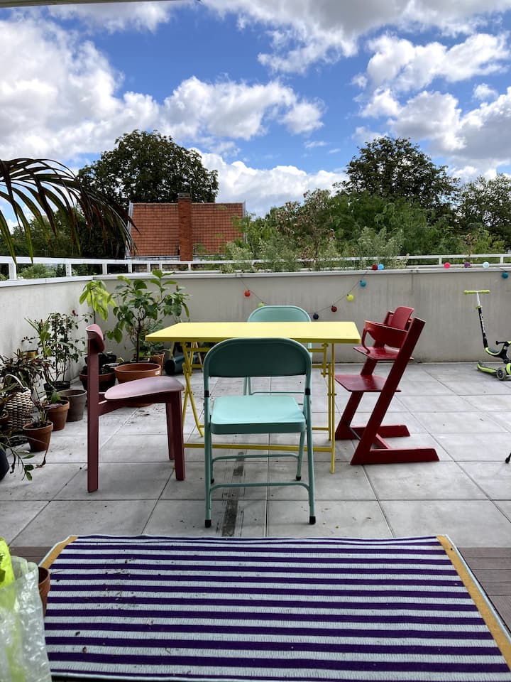 Appartement Design & Terrasse Aux Portes De Paris - Pantin