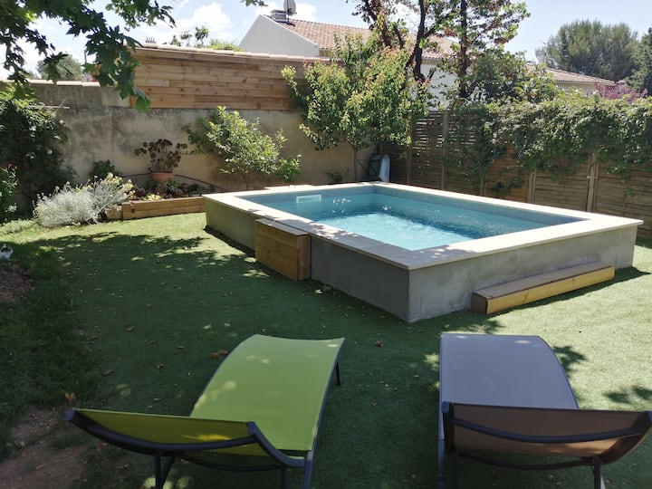 Maison 4 Chambres Clim, Piscine Privée, 8 Pers - Marseille