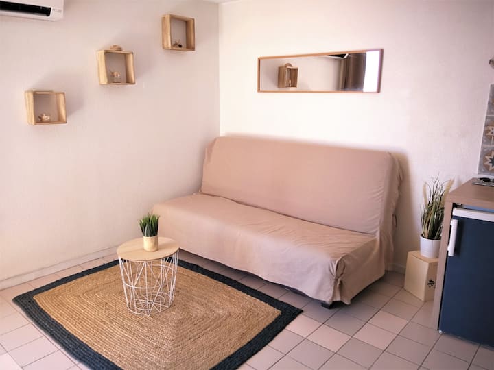 Résidence La Siesta, Studio Cabine, Vue Mer - Valras-Plage