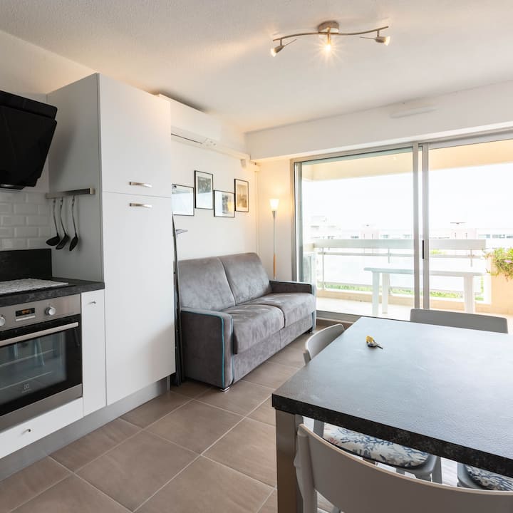 T2 Carnon ,Tv, Terrasse, 5 Min Plage - Carnon