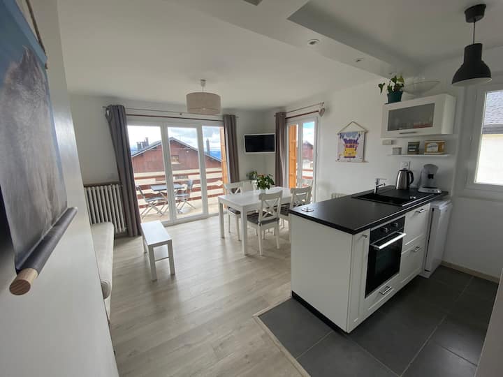 Appartement T3 Plein Sud, Proche Centre Village - Font-Romeu-Odeillo-Via