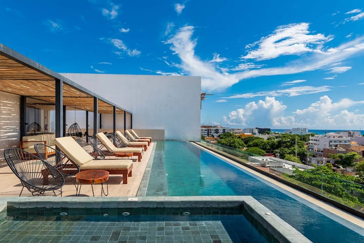 Exclusivo Departamento Con Vista Parcial Al Mar - Riviera Maya