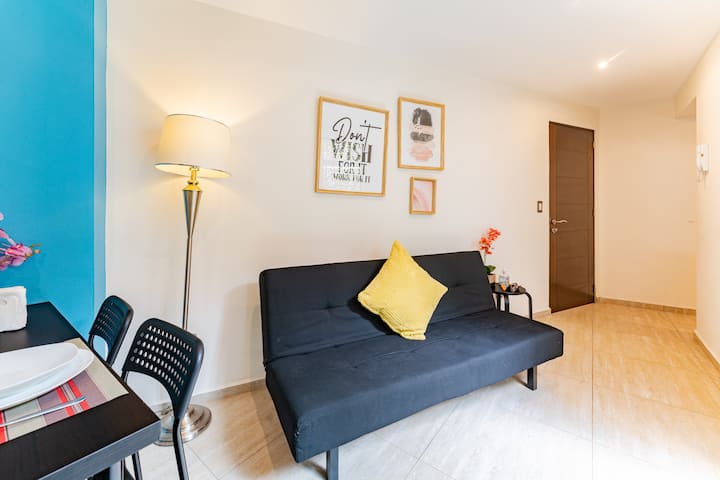 Gran Ubicación Y Confortable Depto. Con Vigilancia - Mexico City