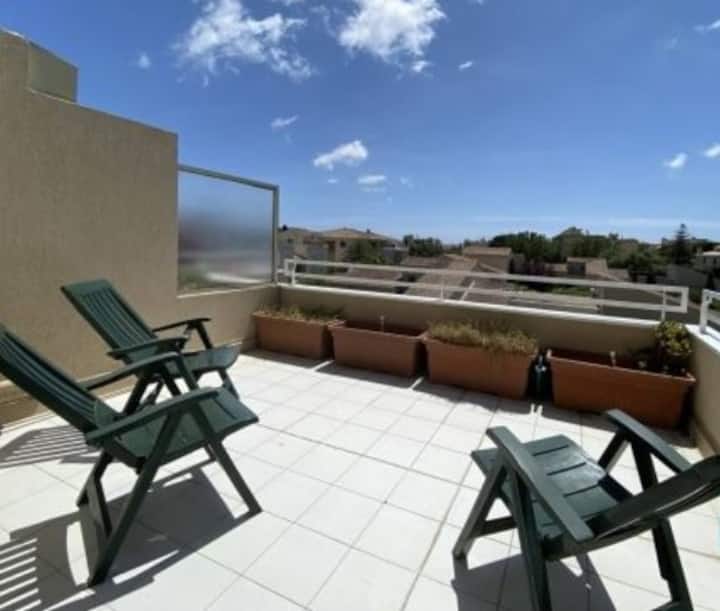 Loft Lumineux Et Calme, Terrasse, Piscine, Tennis. - Côte d’Azur