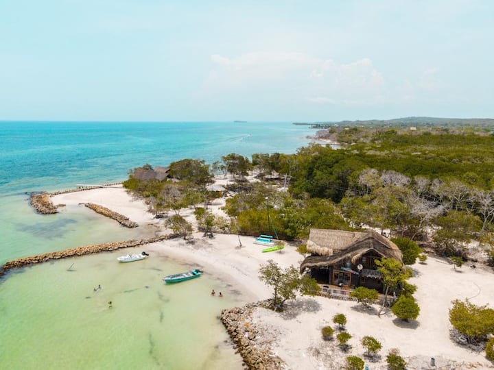 3br Beachfron Cozy House Baru Island - Rosario Islands