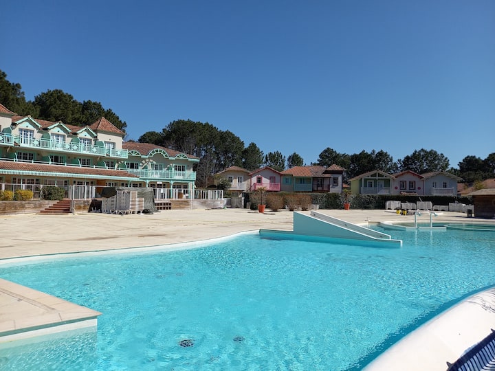 Appart Résidence Avec Piscine Au Golf (+Vélos) - Lacanau