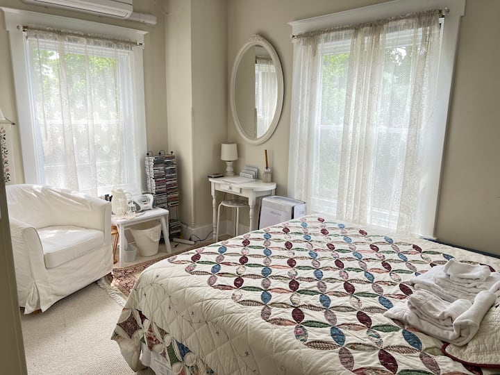 * Serene White Bedroom In Charming 1911 Urban Home - Reading, PA