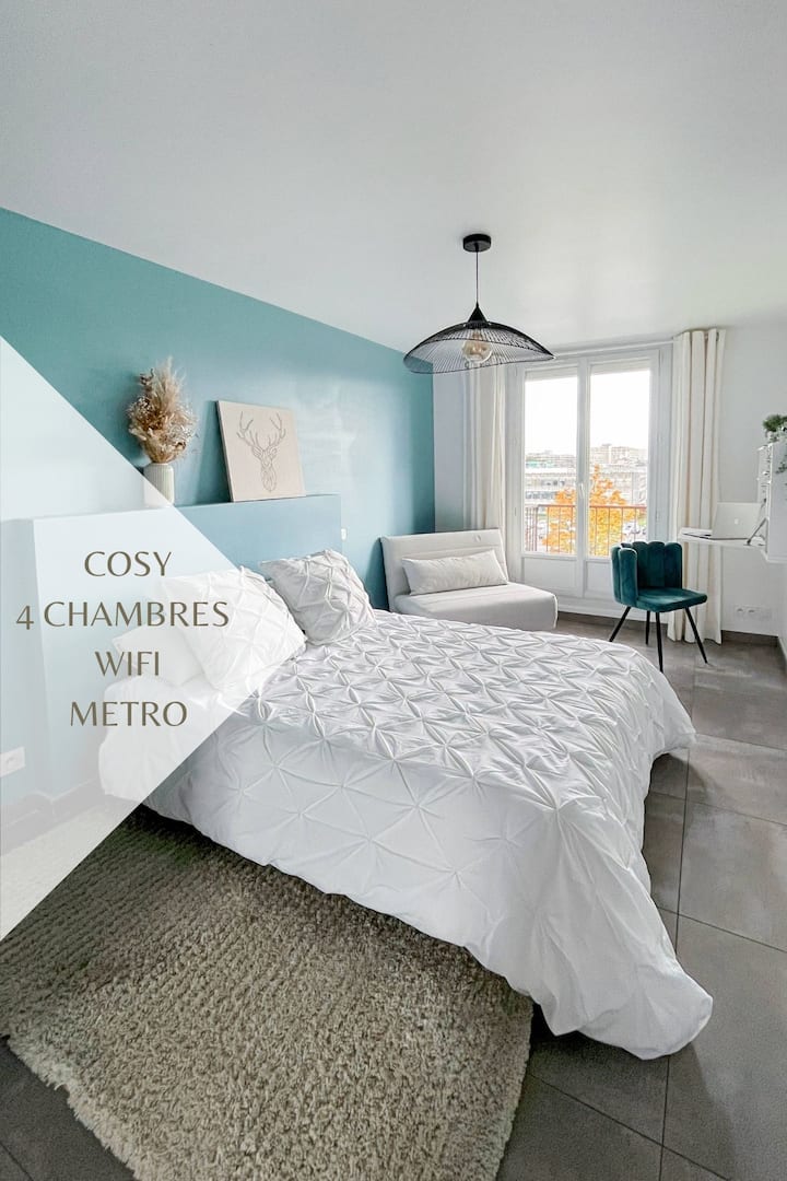 ღ Longchamp • 4 Chambres • Wifi • Métro à 400m - Le Rheu