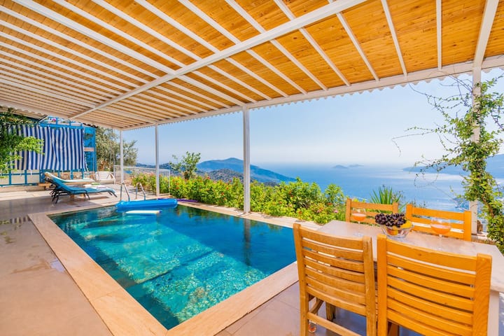 Villa Familya, Jakuzi, Korunaklı Ve Isıtmalı Havuz - Kalkan