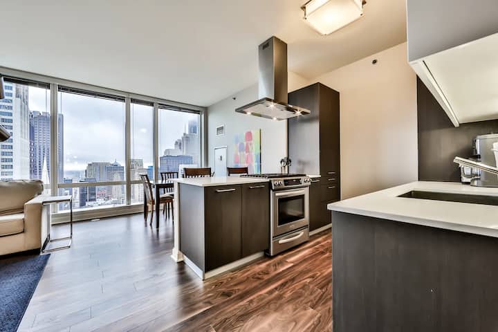 Corner 2br - Luxury On The River - 32 Night Min - Chicago