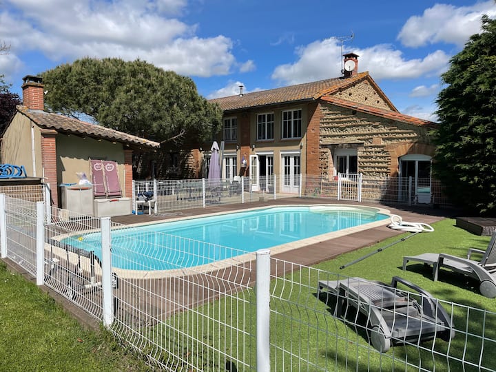 Maison Familiale Avec Piscine - Auterive
