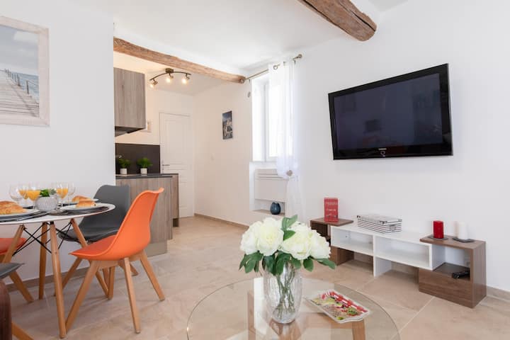 Brand New Flat 3 Guests Old Town 5 Min. From Beach - Juan les Pins