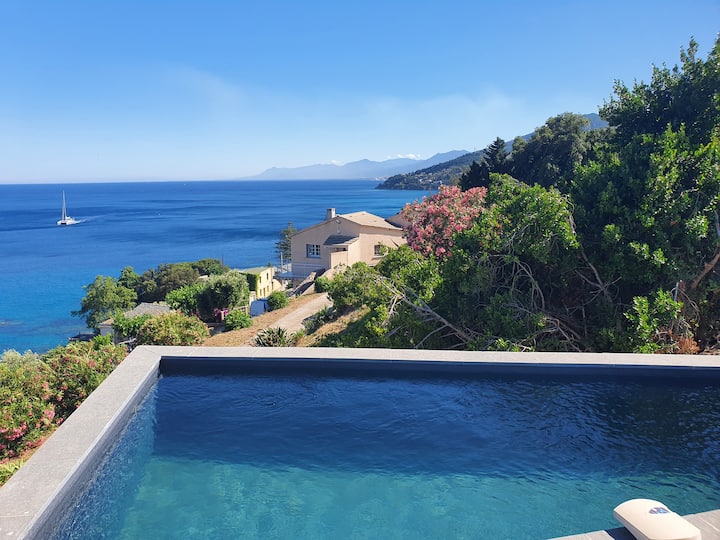 Villa Elba 8 Pers, Vue Mer 180°, Pisc Chauffée - Korzika