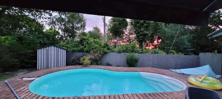 Maison Contemporaine, Dépendance, Piscine Et Spa - Mios