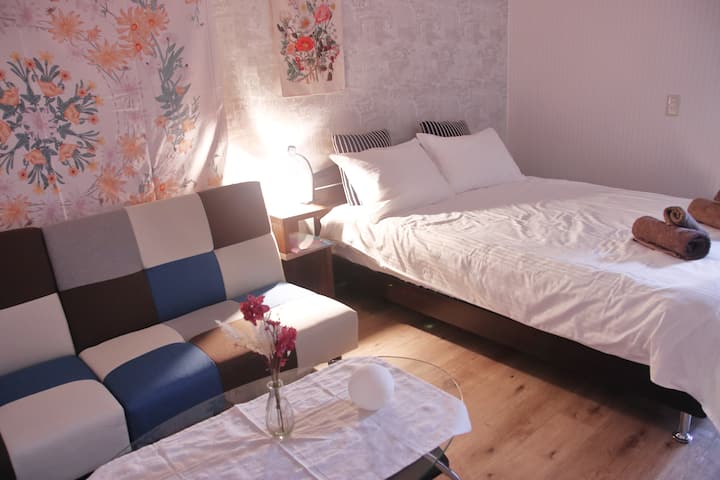 Hana/central Osaka/4min/quiet 2f/6pax/200mbps Wifi - Osaka