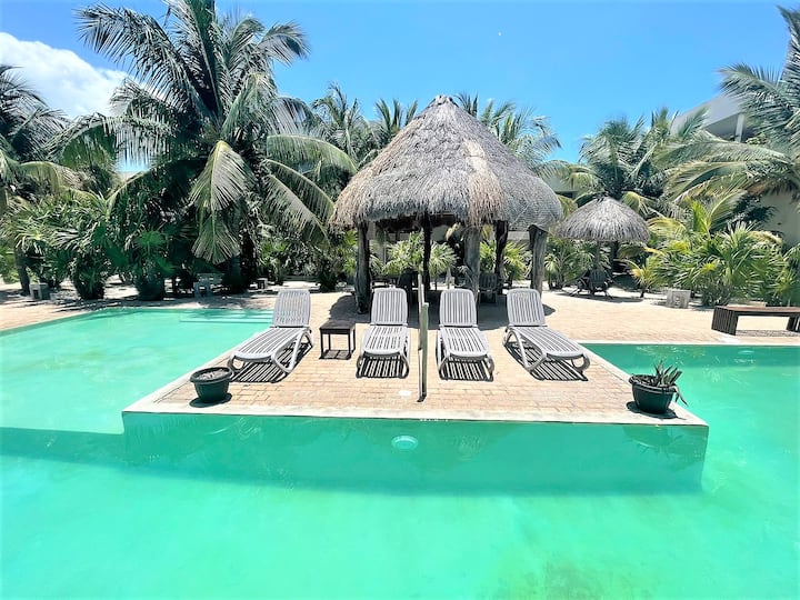 Progreso Yucatan Pool Ground Floor Wifi Ac 2br - Yucatán