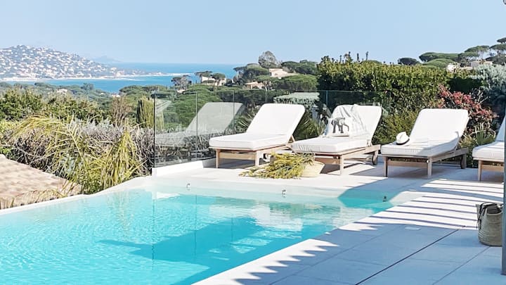 Magnifique Villa Sainte Maxime, Vue Mer Et Golf - Sainte-Maxime