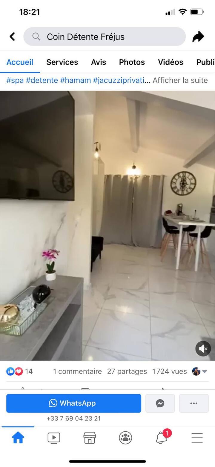 Maison Chaleureuse Avec Espace Spa:hammam,jacuzzi - Fréjus
