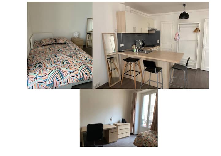 Joli Studio-clim-wifi- 100m Promenade Du Paillon - Nice