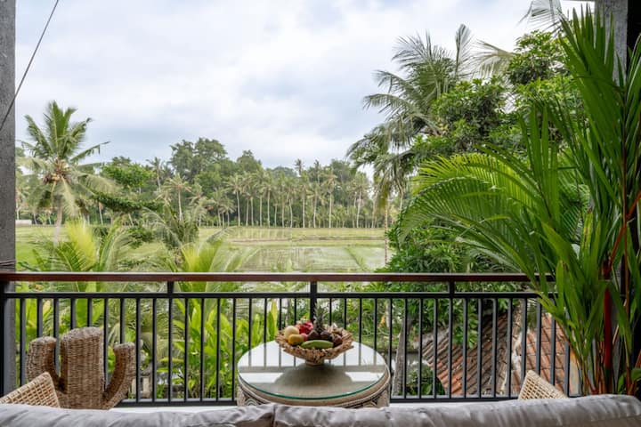 Eco Villa, Rice Field & Jungle View, Family Friend - Bali