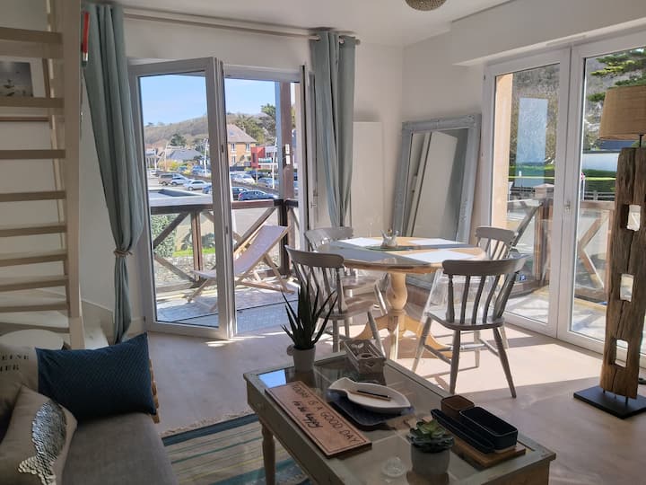 Duplex Face à La Mer,  5 P./garage+parking - Saint-Brieuc