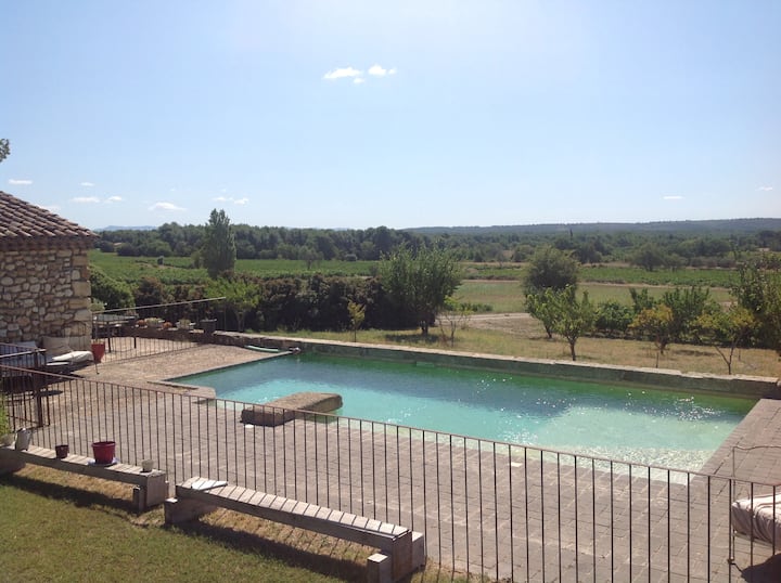 A 20mn D'aix, T2 Cosy - Piscine - Vue Imprenable - Rognes