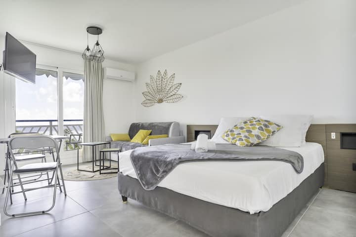 Ty Kaz’o Studio Rénové Avec Vue Mer Et Plage - Guadeloupe