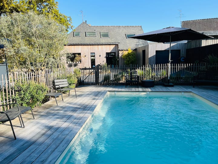 Maison Bois, Piscine Chauffée. - Locmariaquer