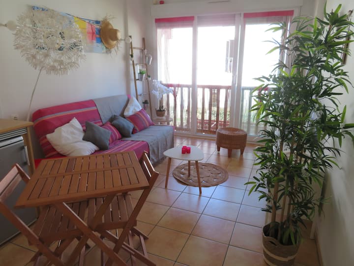 Studio 2* Cœur De Plage + Parking - Hendaya