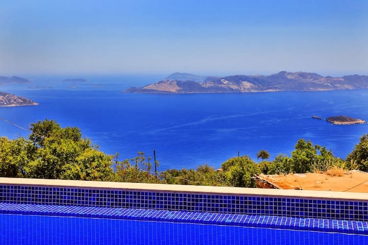 Villa Kadim Muazzam Akdeniz Manzaralı Villa - Kaş