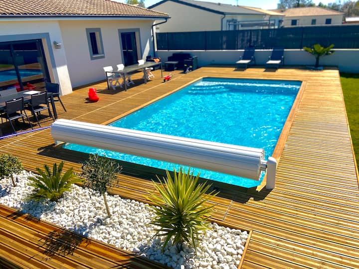 Pavillon Contemporain Avec Piscine Privée - Jardins du logis de Forge