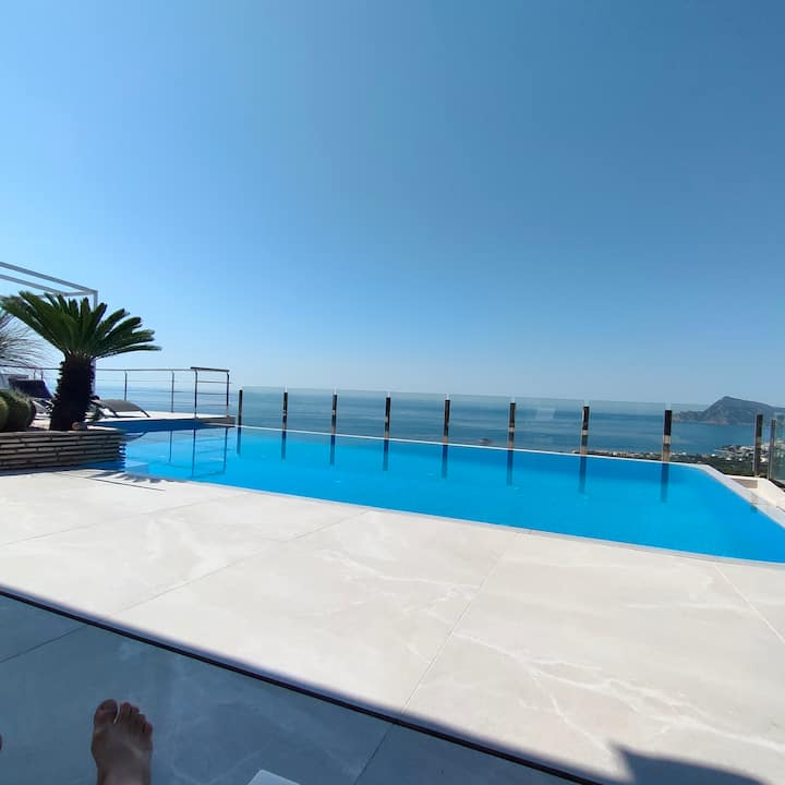 Villa Luxe 6 P, Piscine, Vue Panoramique Sur Mer - Altea