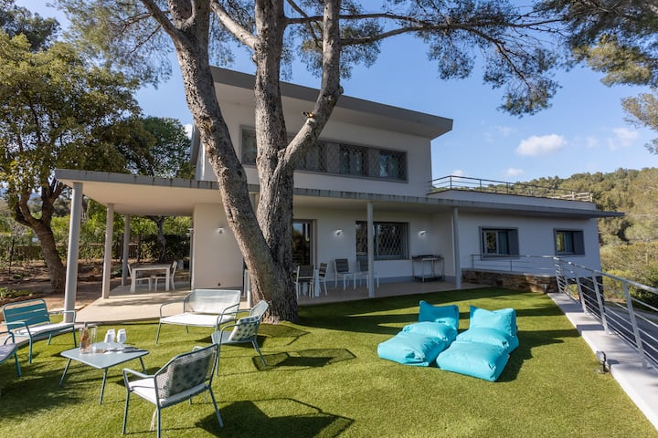 Villa Avec Piscine Vue Mer à 300 M De La Plage - Cavalaire-sur-Mer