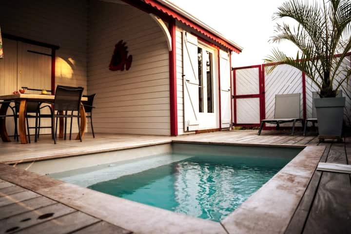 Cottage Grenat Piscine Privée 900m De Grande Anse - Deshaies