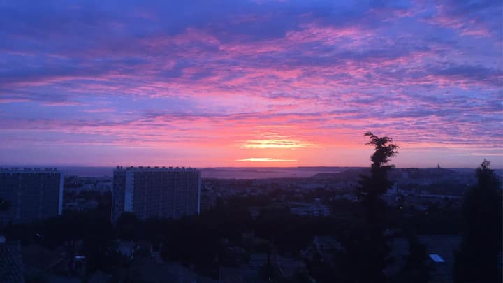 Joli T2 Nature, Vue Mer, Jardin, Proche Calanques - Marseille