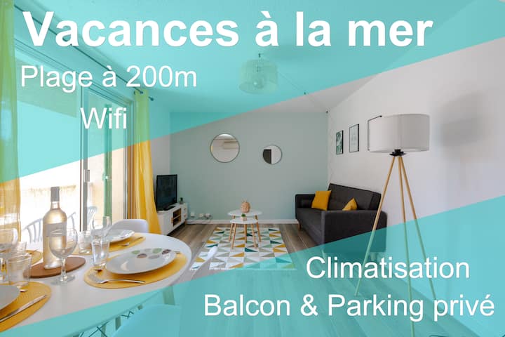 Agréable Appartement 50m² – 200m De La Plage - Fréjus