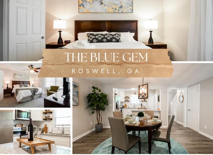 Modern + Cozy Townhome 10 Mins To Avalon W/king - Alpharetta
