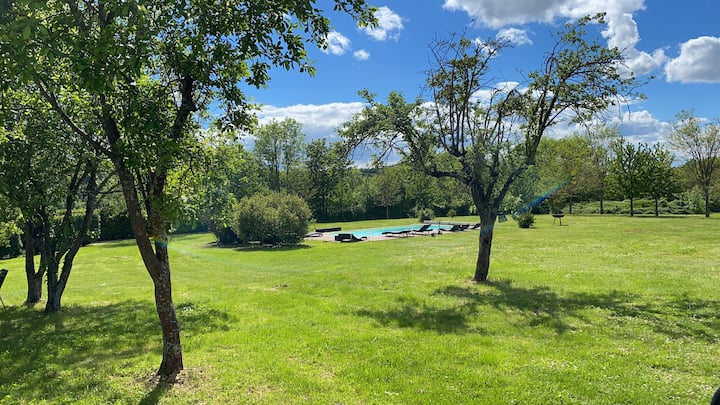 Maison De Campagne Parc 1 Hectare Piscine Chauffée - Lac de Paladru